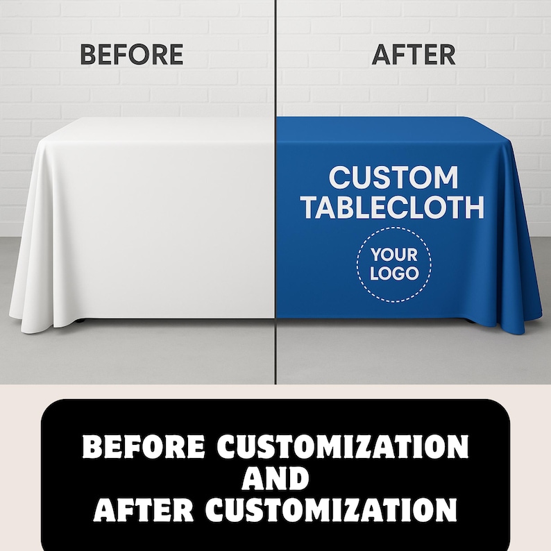 Custom School University Event Table Cover With Logo and Address ...