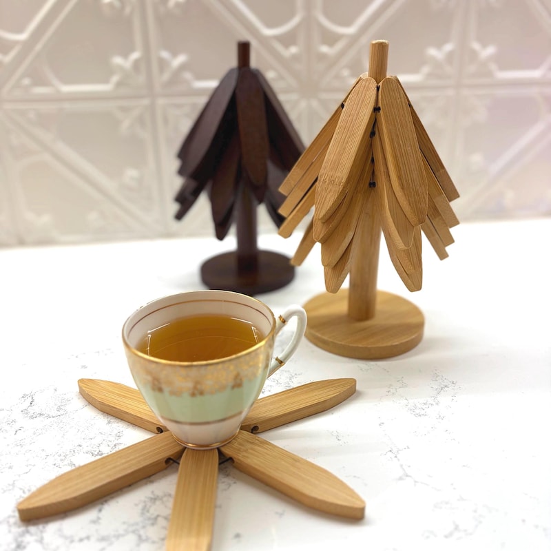 Natural Tree Trivet Set - Etsy