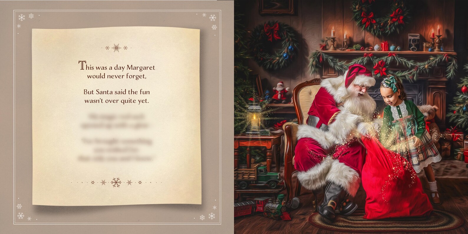 Santa Storybook Template: Photoshop Christmas Album for Photographers ...