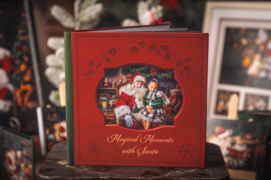Santa Storybook Template: Photoshop Christmas Album for Photographers ...
