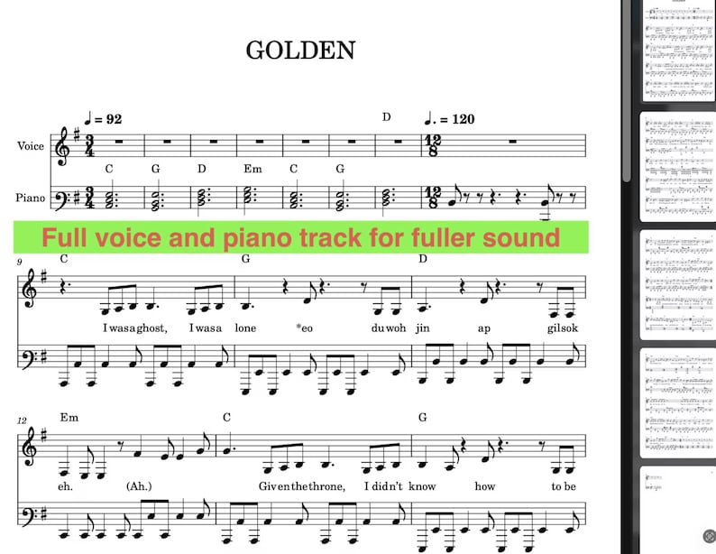 Personalized Piano Sheet | Beginner Friendly Custom Arrangement From ...