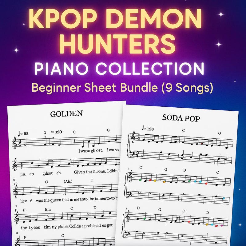 Piano Easy Songs Bundle - Etsy