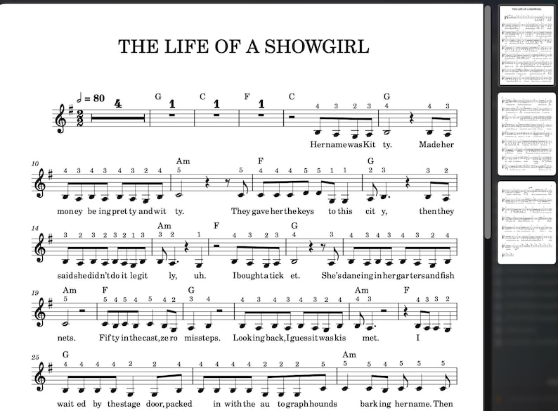 Taylor Swift Piano Sheet Music | Beginner Bundle (12 Songs) (printable ...