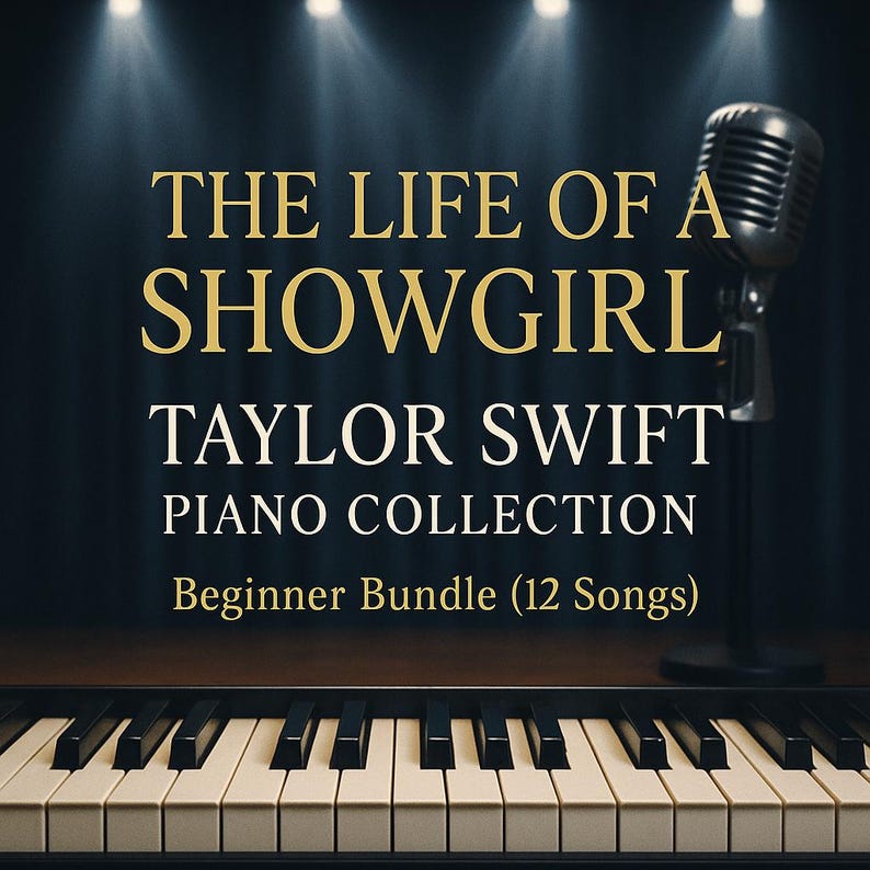 Taylor Swift Piano Sheet Music | Beginner Bundle (12 Songs) (printable ...