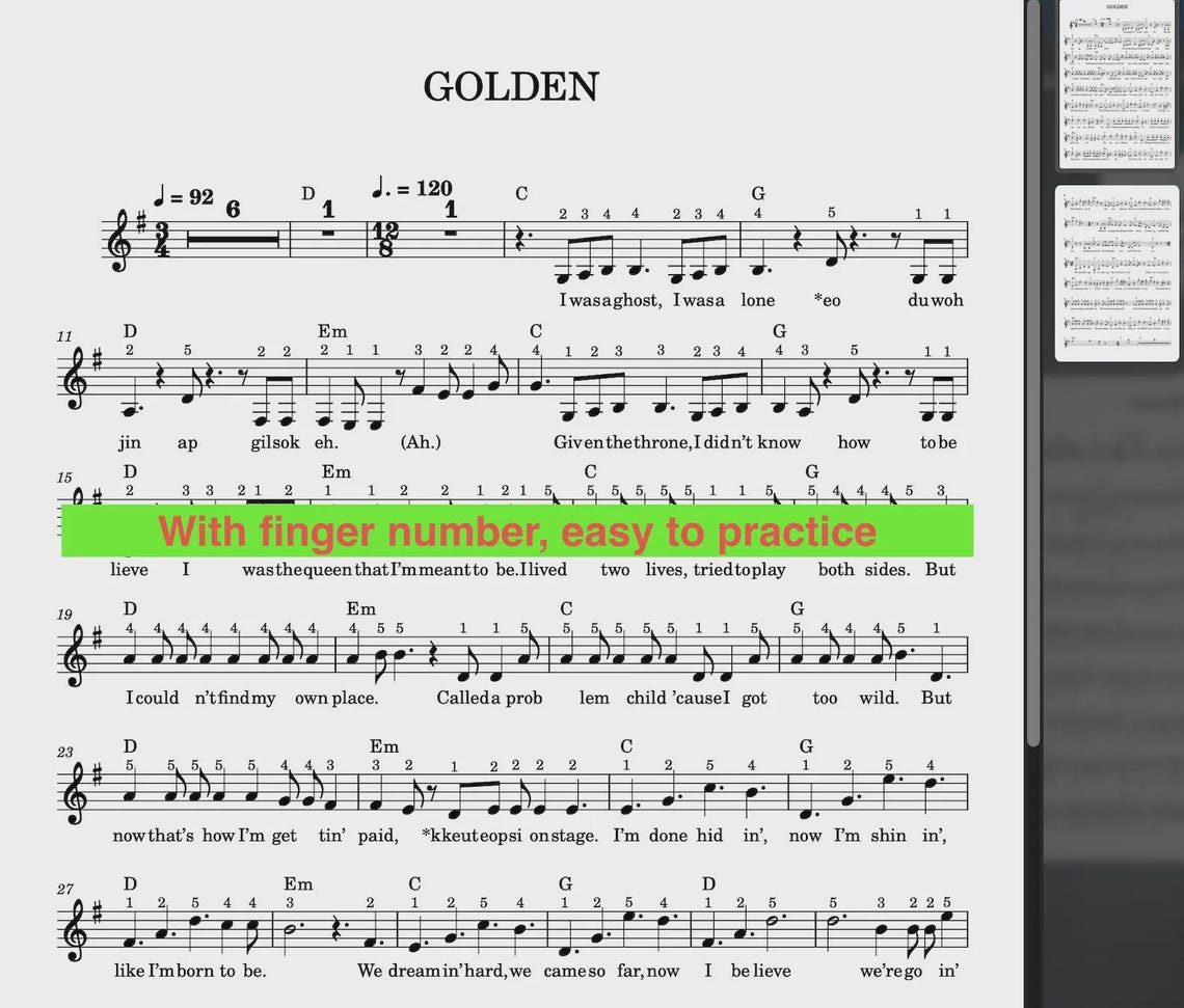 Personalized Piano Sheet | Beginner Friendly Custom Arrangement From ...