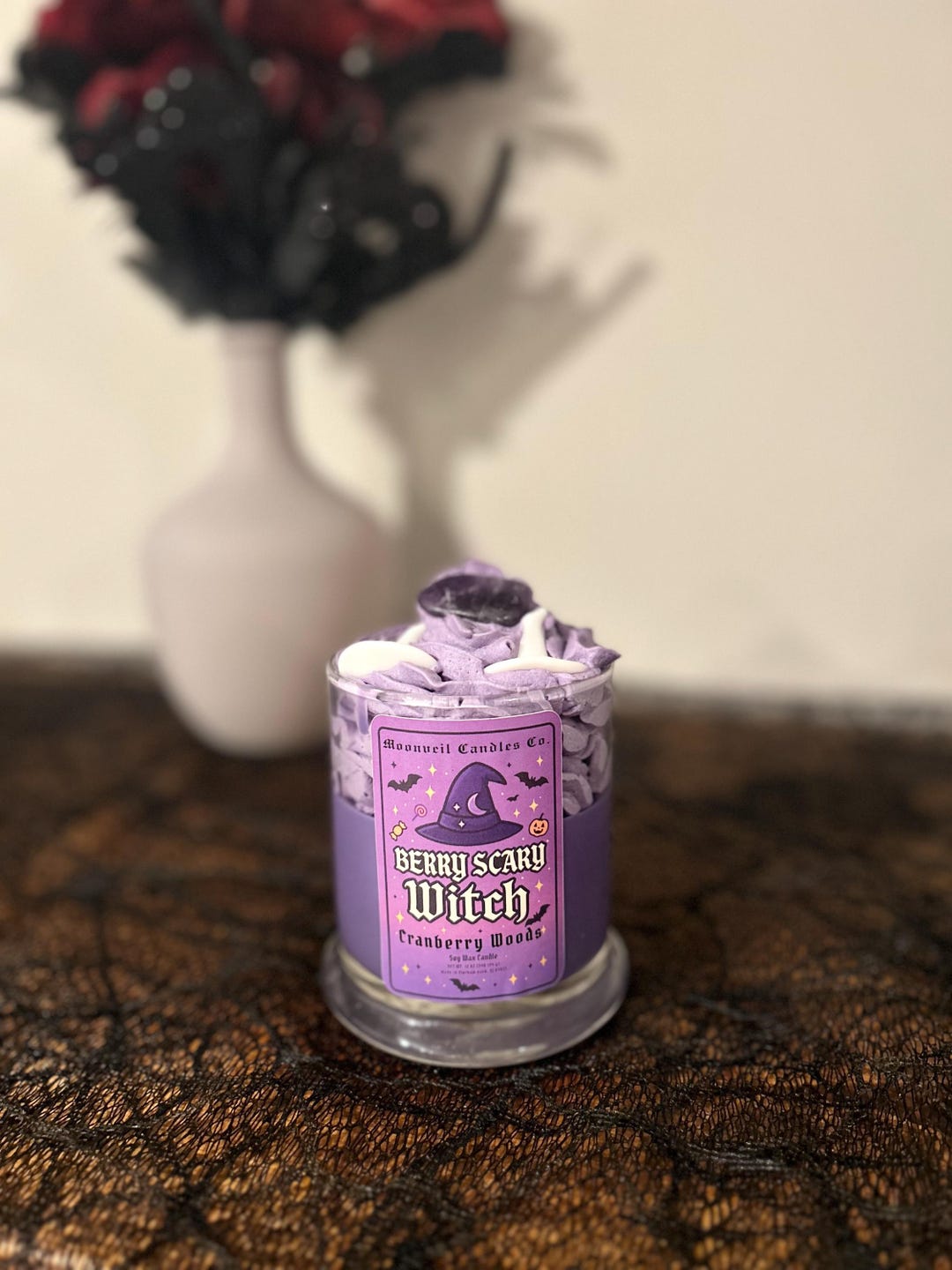 Berry Scary Witch, Halloween & Crystal Candle - Etsy