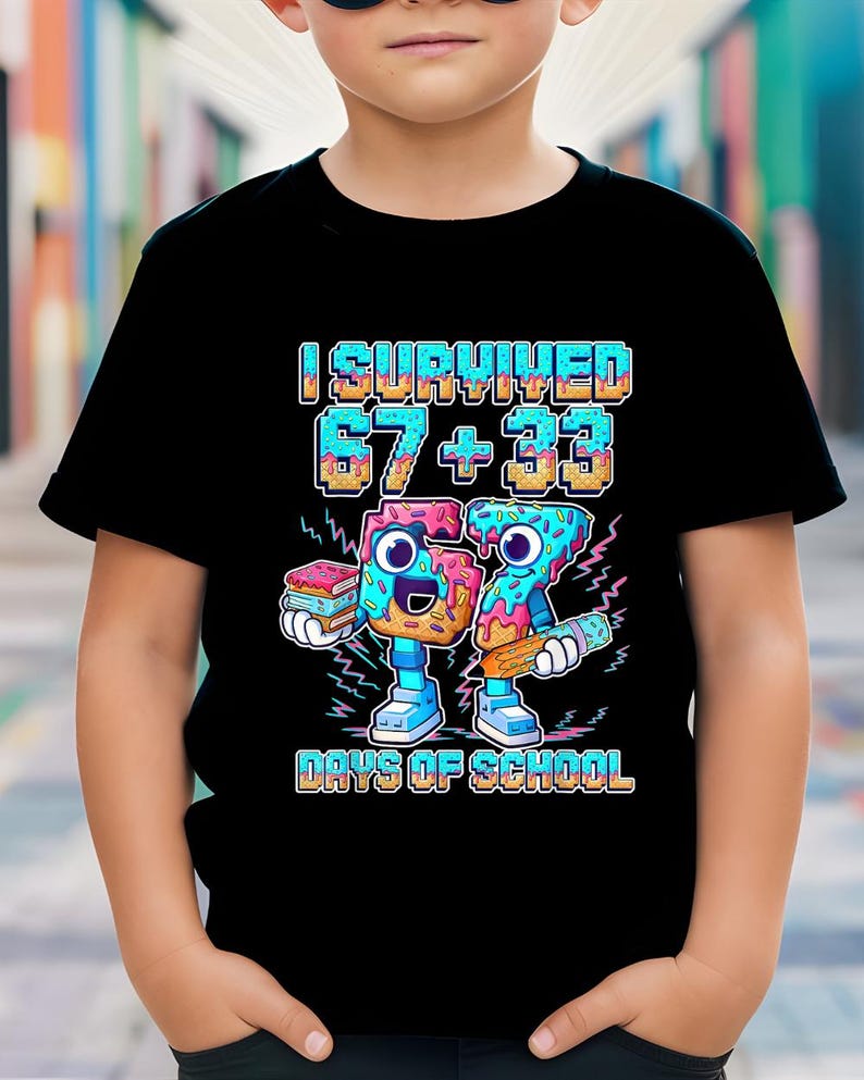 I Survived 100 Days T-shirt: Funny School Kid Shirt - Etsy