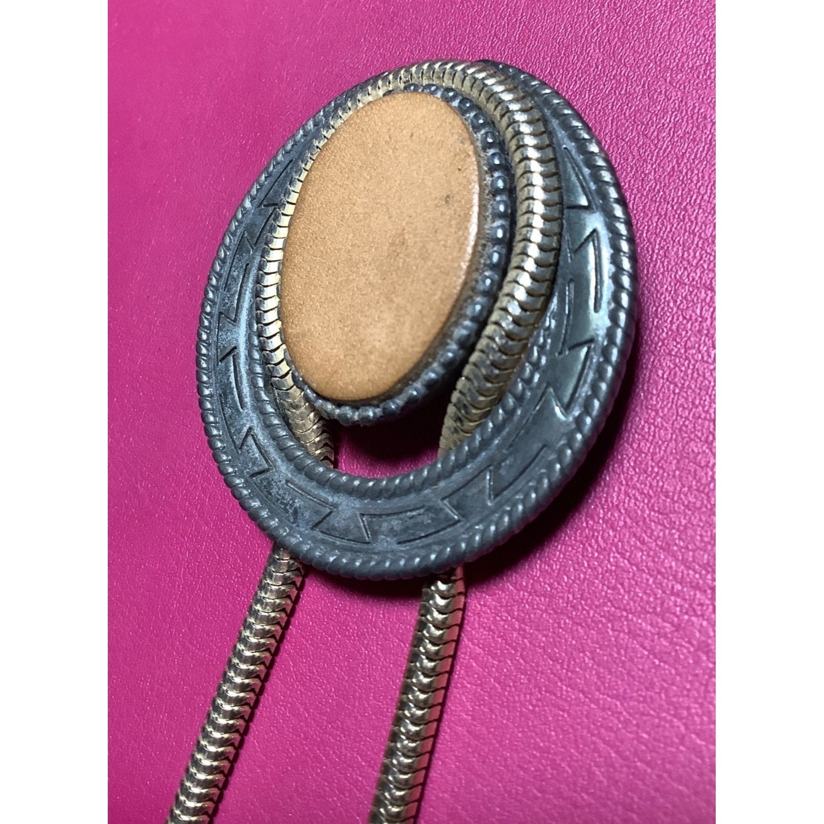 RARE -- Artisan Siler & Leather Bolo-style Brooch Pin - Etsy