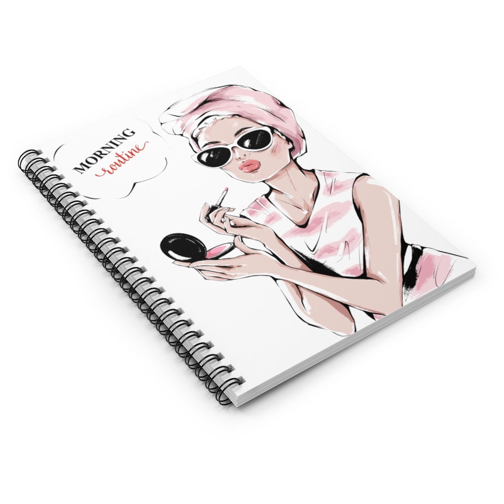 Morning Routine Spiral Notebook - Ruled Line - Etsy