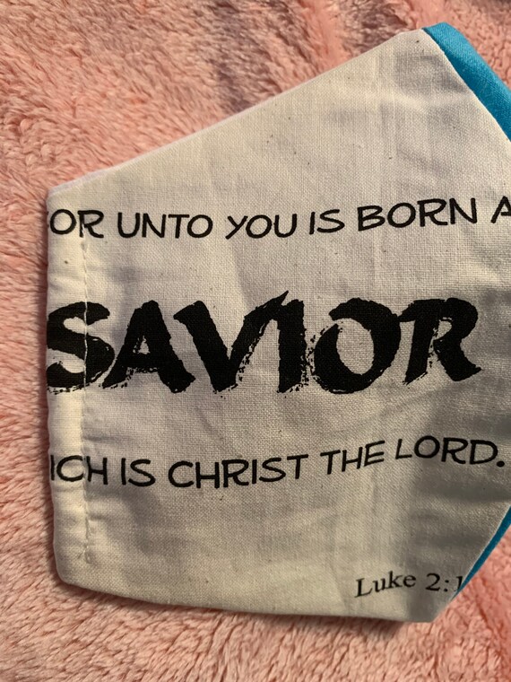 Scripture Inspired Savior Face Mask | Etsy