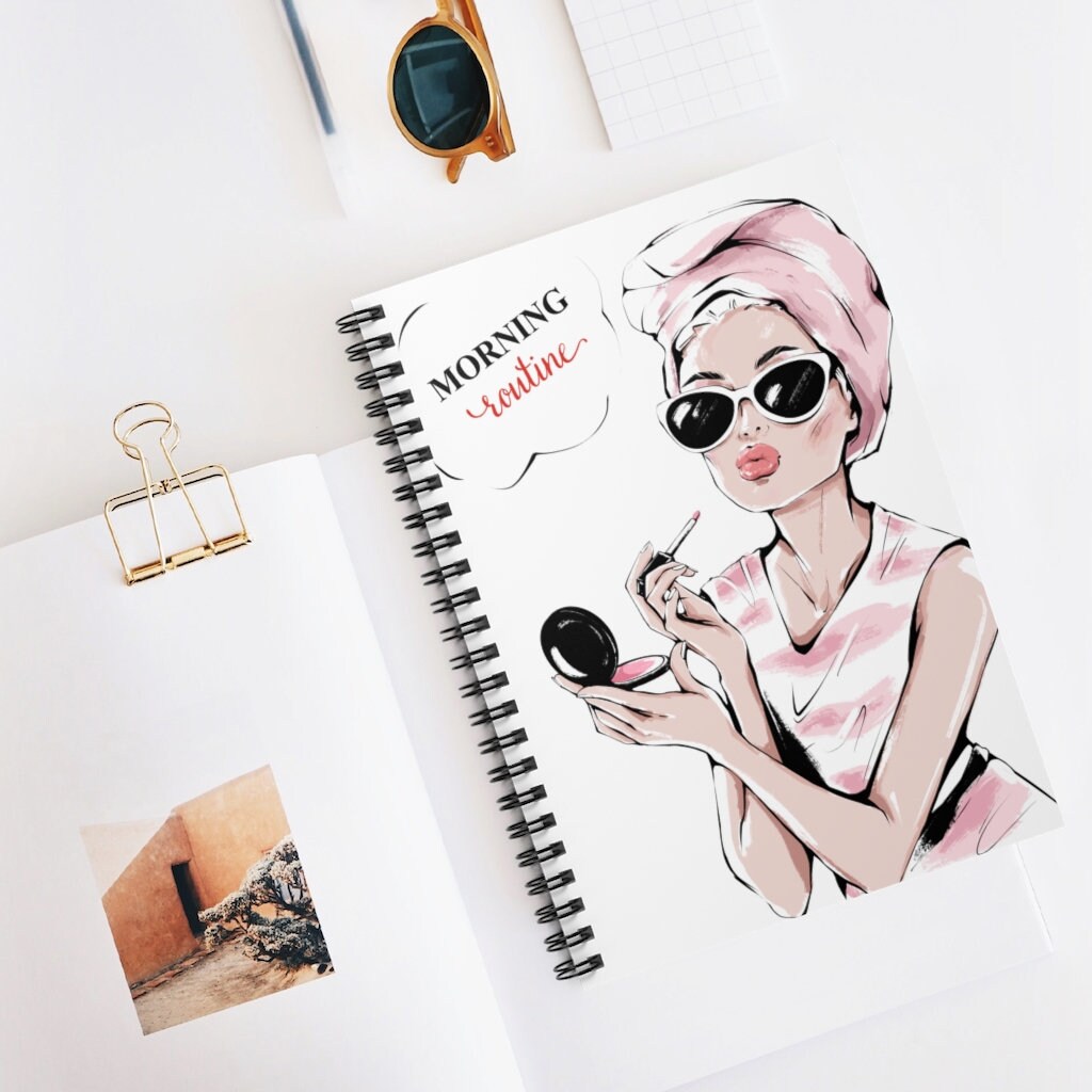 Morning Routine Spiral Notebook - Ruled Line - Etsy
