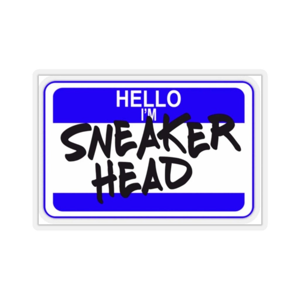 Sneakerhead Sticker BLUE Kiss-cut Stickers - Etsy