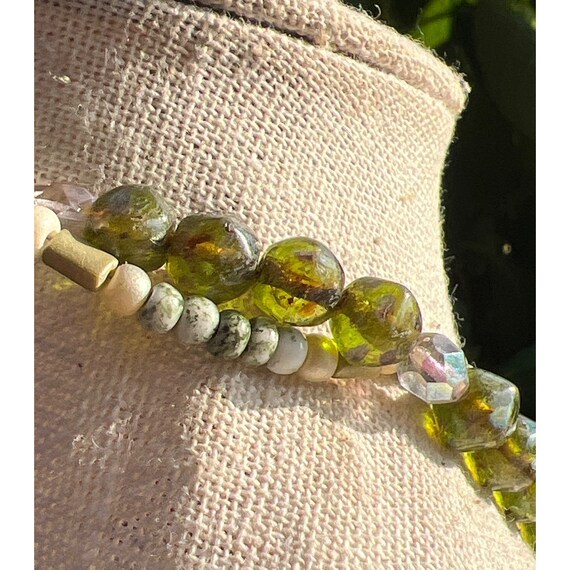 Genuine (Rhyolite) Rain Forest Jasper Gemstone Neckl… - Gem