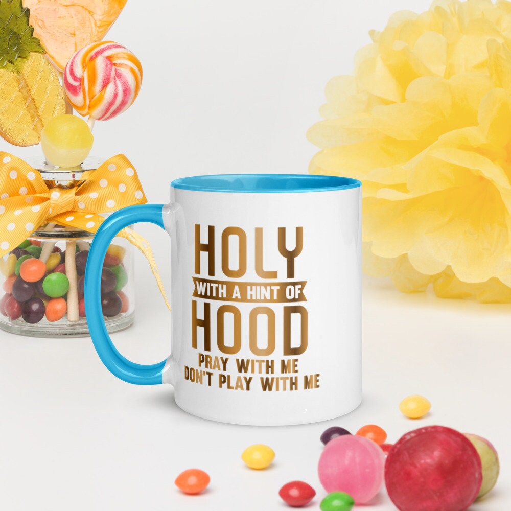 Holy With A Little Hood! Mug With Color Inside - Etsy