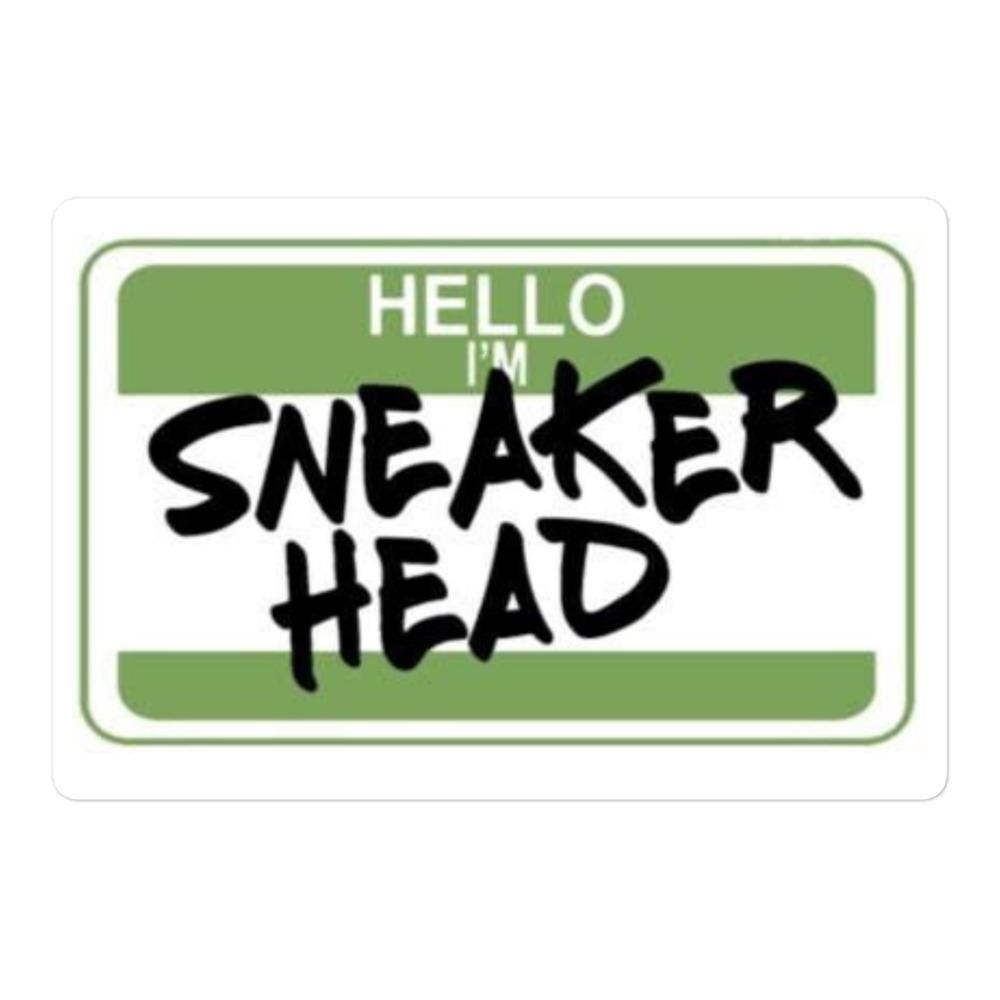 Sneaker Head GREEN Bubble-free Stickers Sneaker Addiction - Etsy