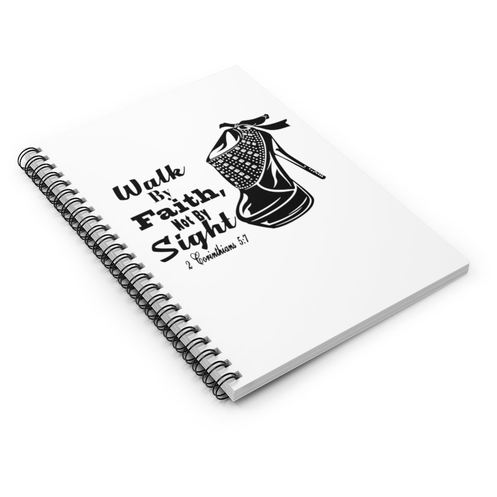 Walk by Faith 2 Spiral Notebook - Ruled Line - Etsy