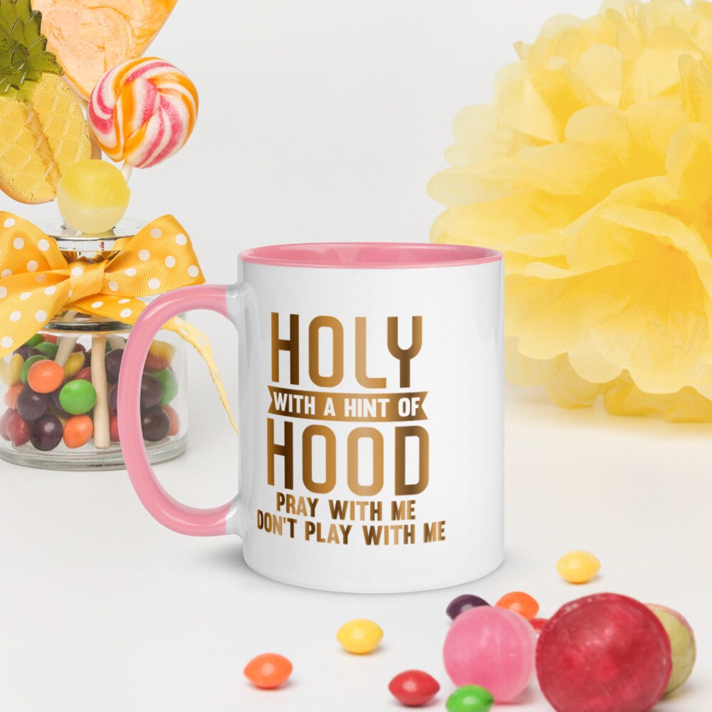 Holy With A Little Hood! Mug With Color Inside - Etsy