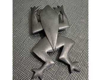 Whimsical JJ Jonette Silver Pewter Santa Frog Schlepping Christmas Tree ...