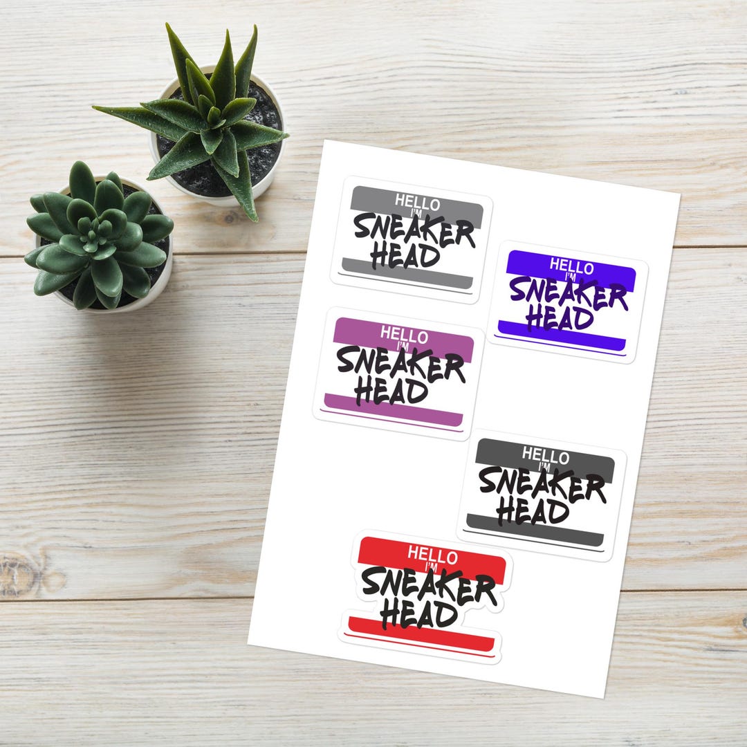 Sneaker Head Multi Sticker Sheet for Sneaker Addicts Athletic Shoes - Etsy
