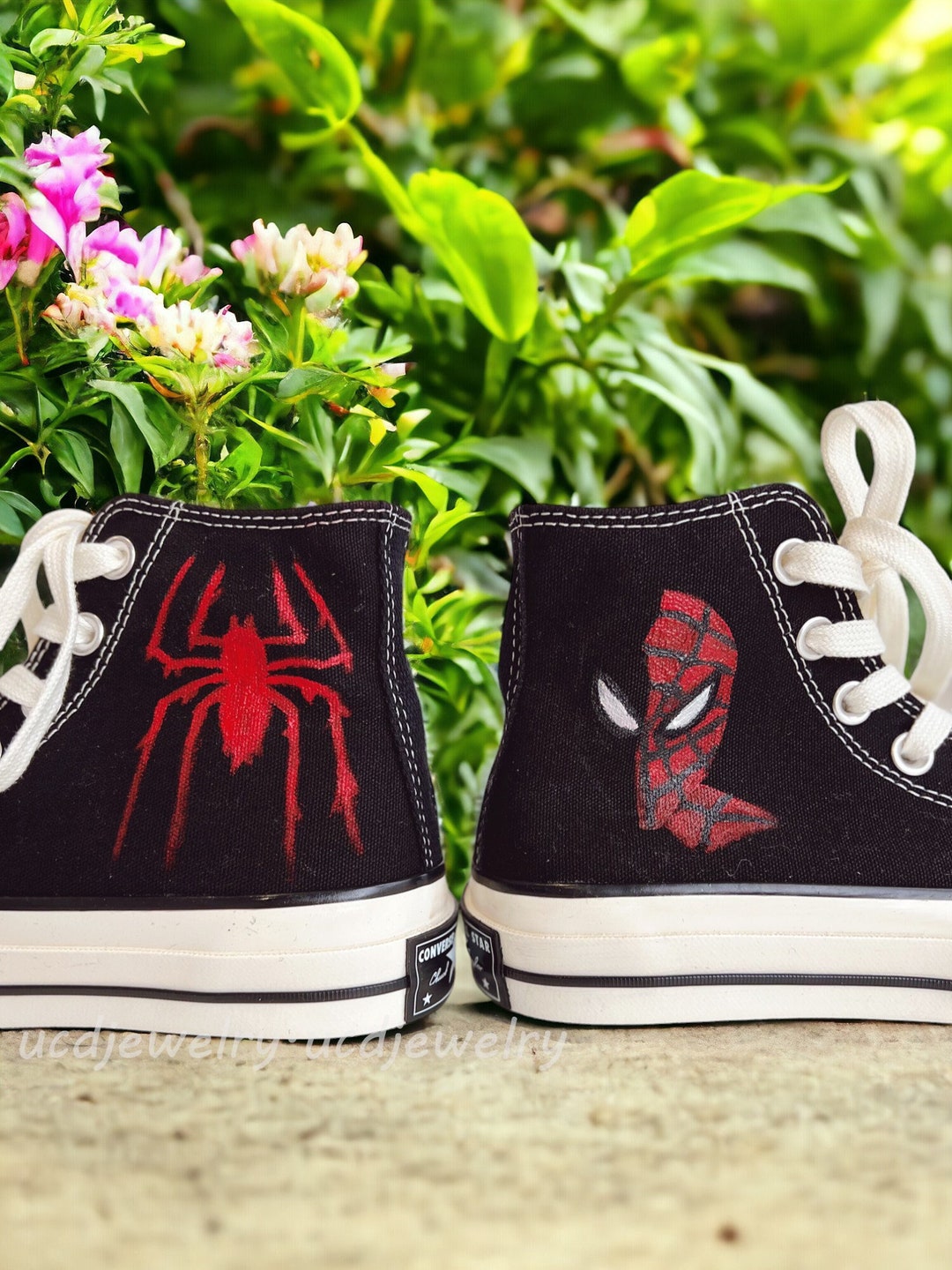 Custom Hand Printer No Home Way Designs Sneaker High Neck Personalized ...