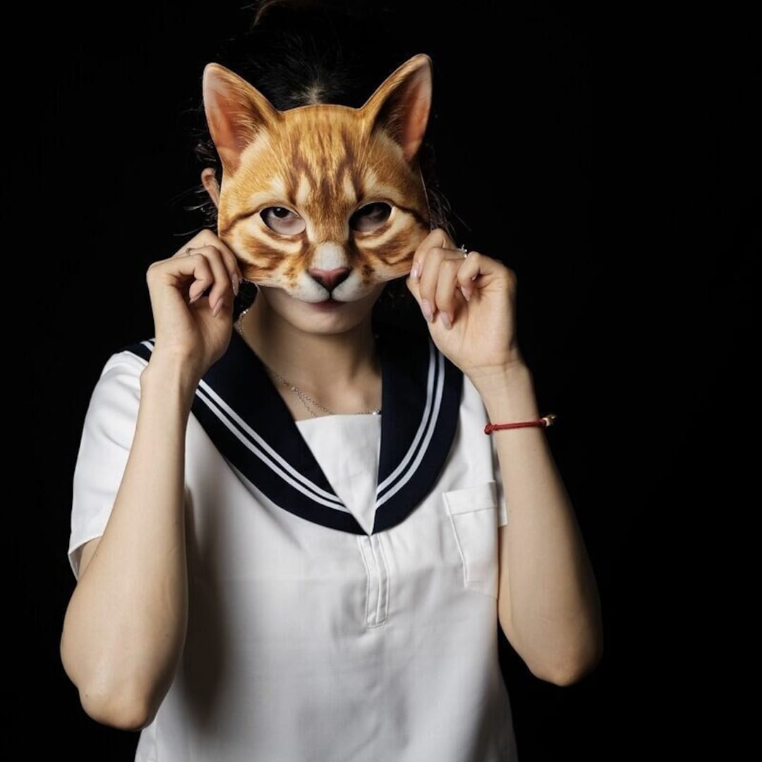 Anime Cat Ears Cosplay Mask Carnival Party Club Masquerade - Etsy Denmark