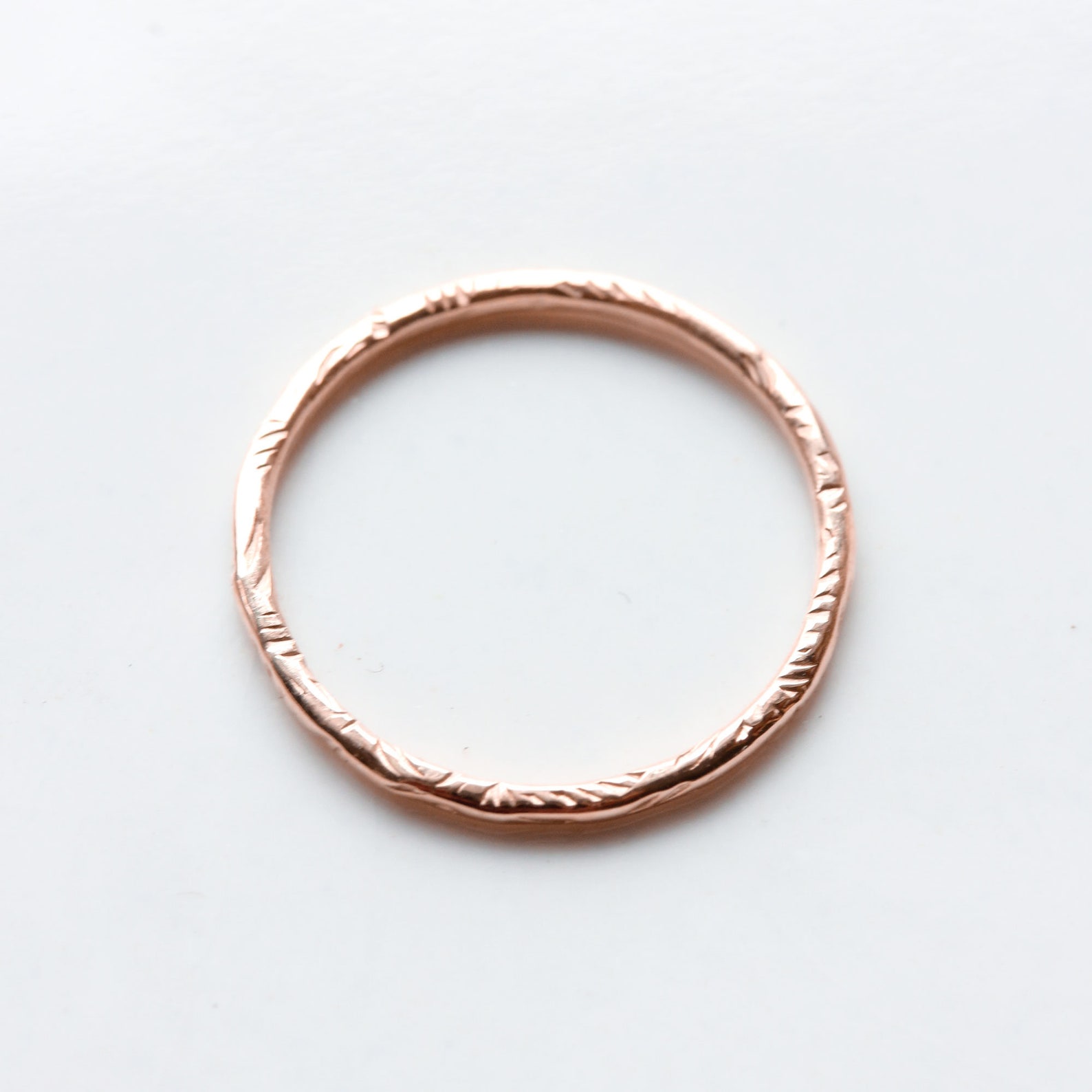 Solid 14k Gold Stacking Ring Wedding Band Sterling Silver - Etsy