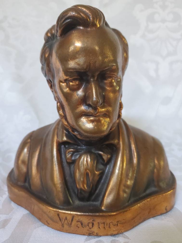 Antique Bronze Bust of Richard Wagner German Musical Composer Fabulous ...