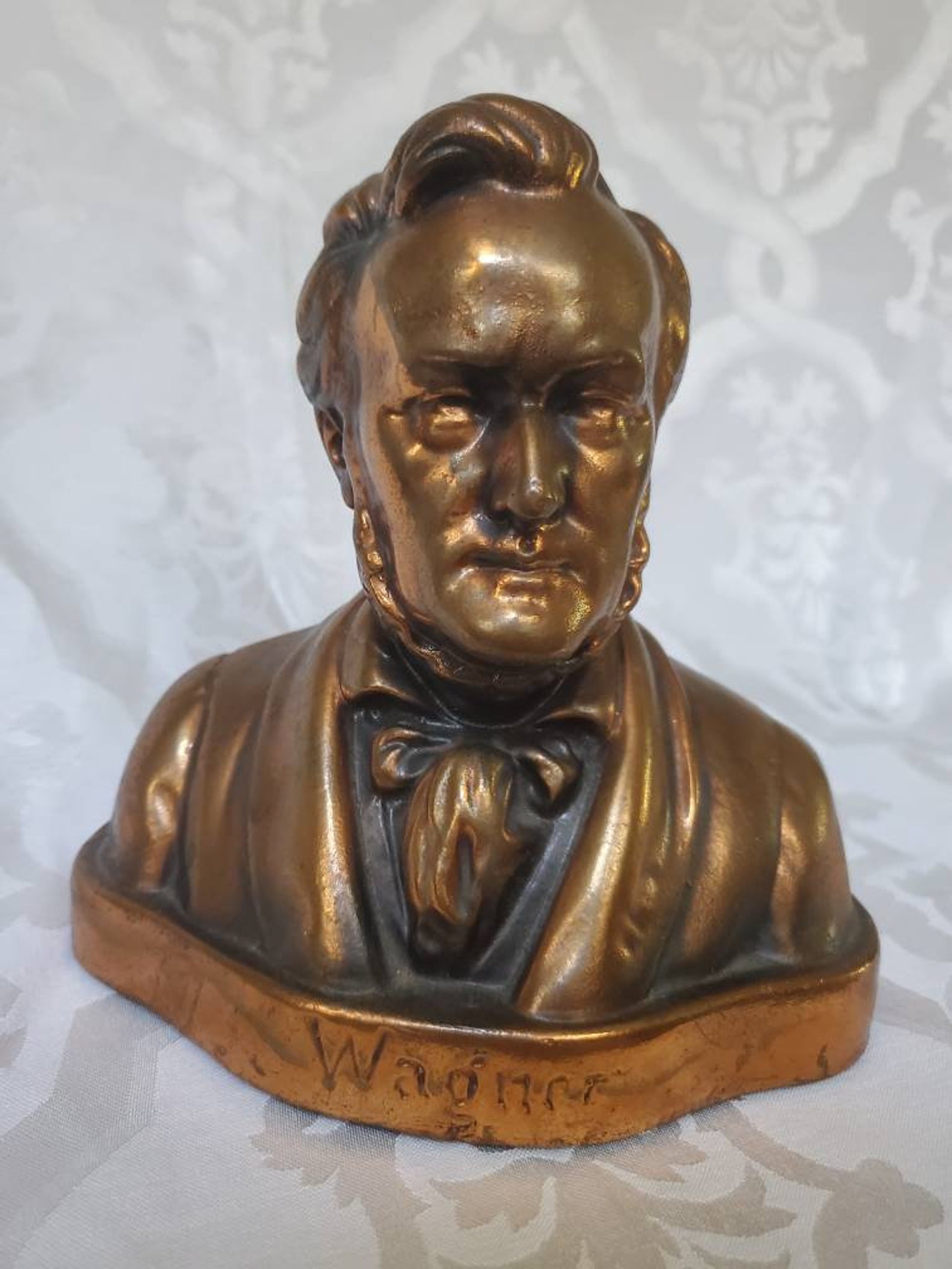 Antique Bronze Bust of Richard Wagner German Musical Composer Fabulous ...