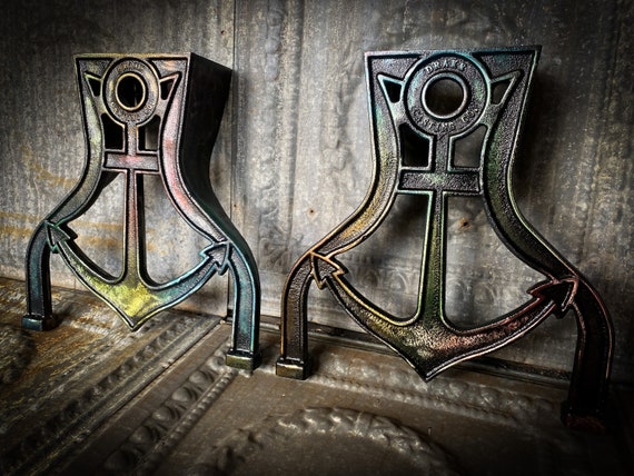 Anchor Coffee Table Legs Cast Iron Bench Legs American - Etsy