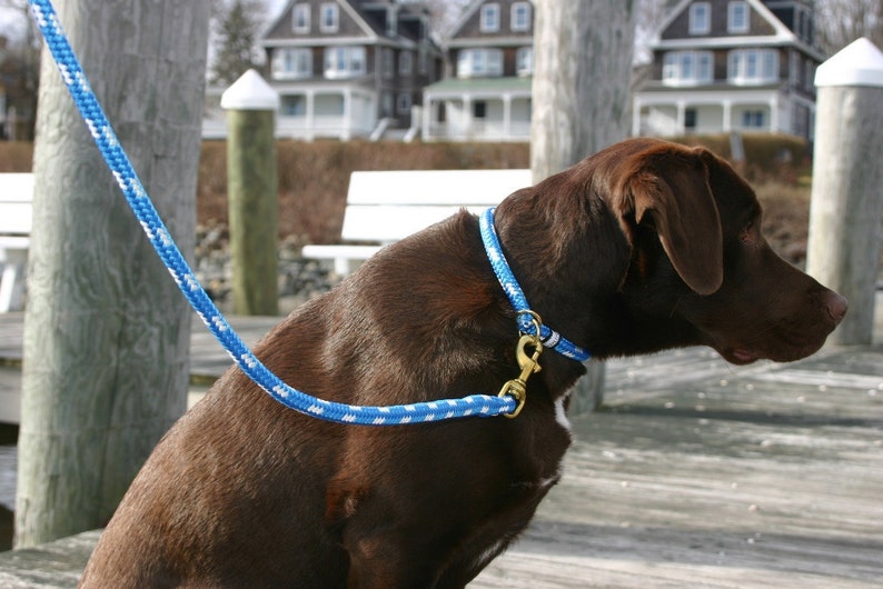 Nautical Dog Collar Rope Dog Collar Handmade Fair Leads - Etsy