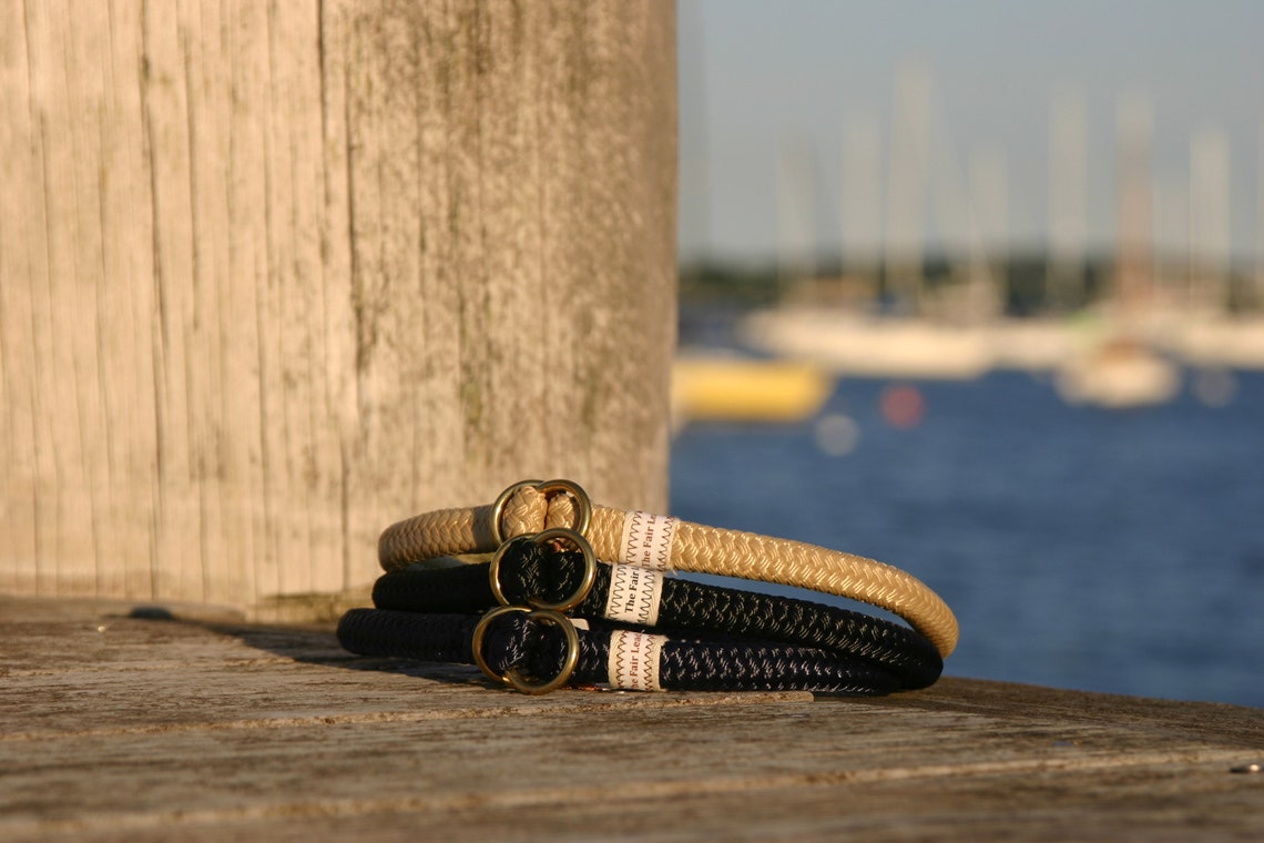 Marine Grade Rope Dog Collar Nautical Dog Collar Handmade - Etsy