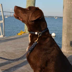 Marine Grade Rope Dog Collar - Nautical Dog Collar - Handmade - Fair ...