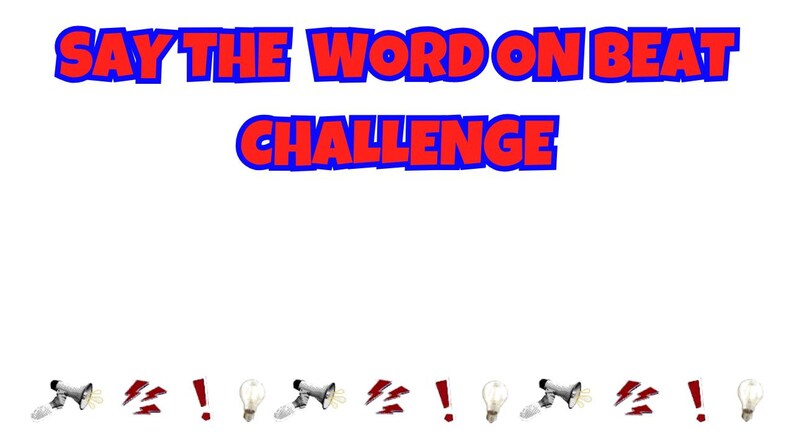 Say the Word on Beat | Editable Canva Template - Etsy