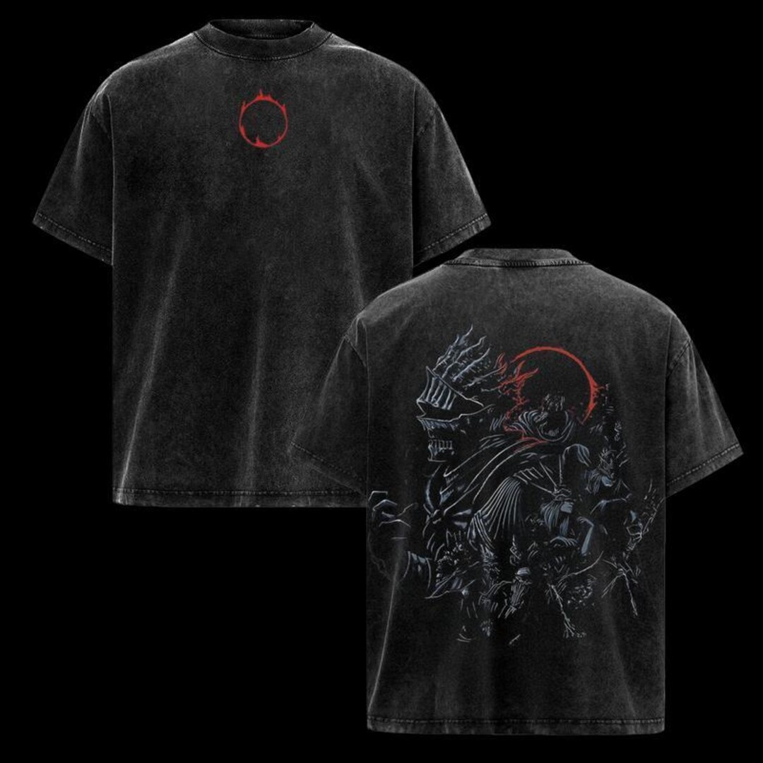 Vintage Washed Red Eclipse Knight Tee, Gaming Fan Apparel, Gift for ...
