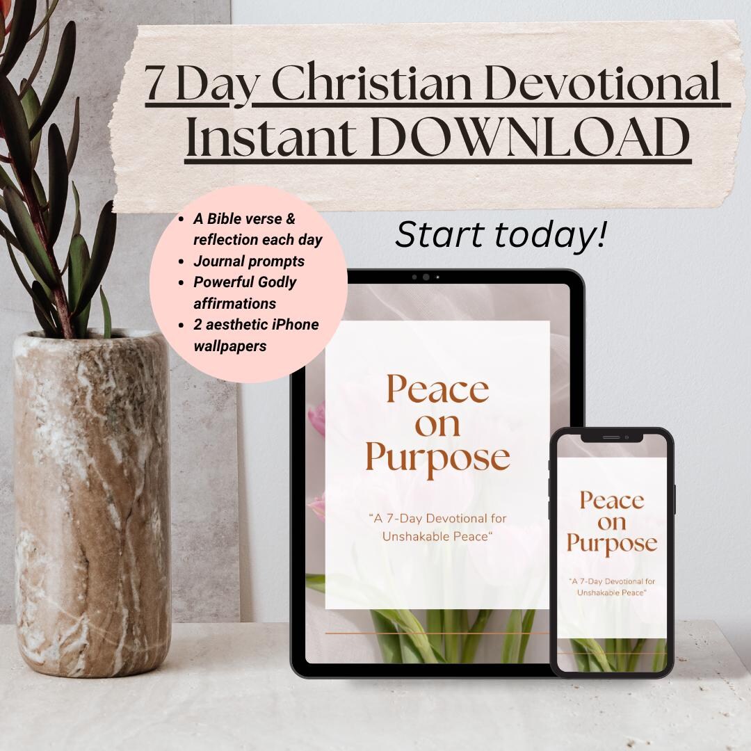 Christian Devotional Template, Canva Template, Daily Devotional, Canva ...
