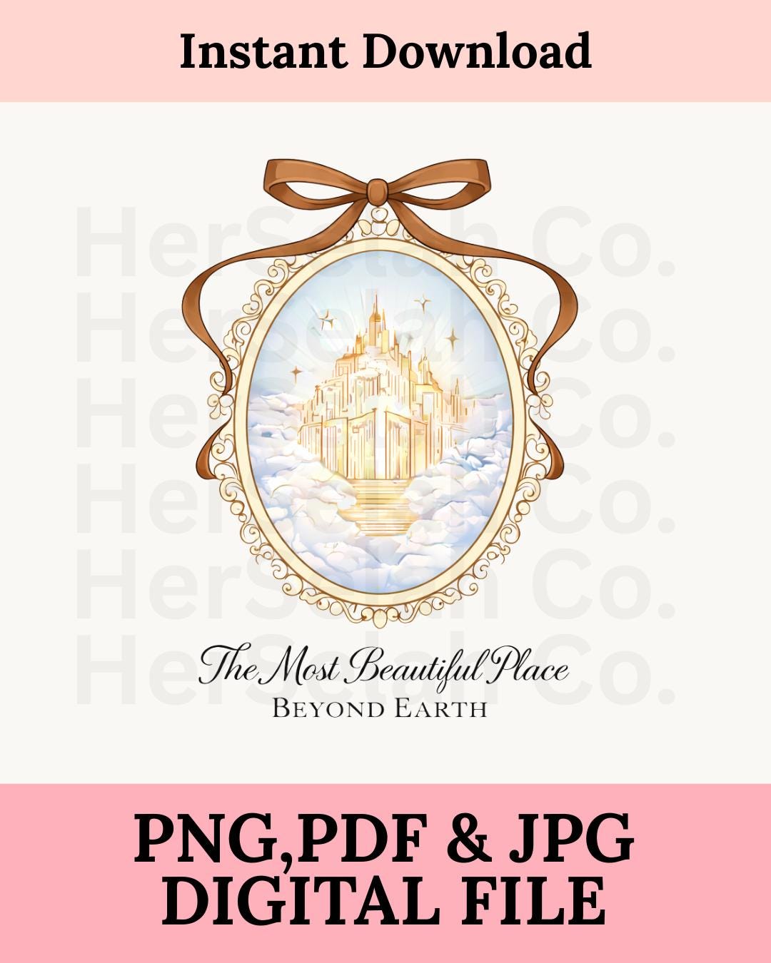 Vintage Frame Wall Art, Christian Coquette Bow PNG, Aesthetic Clipart ...