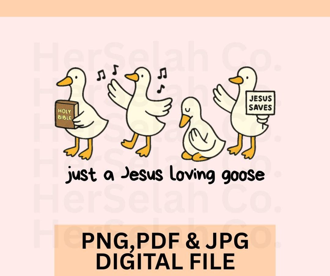 Funny Goose PNG, Silly Goose, Trendy Cute Goose PNG, Christian PNG ...