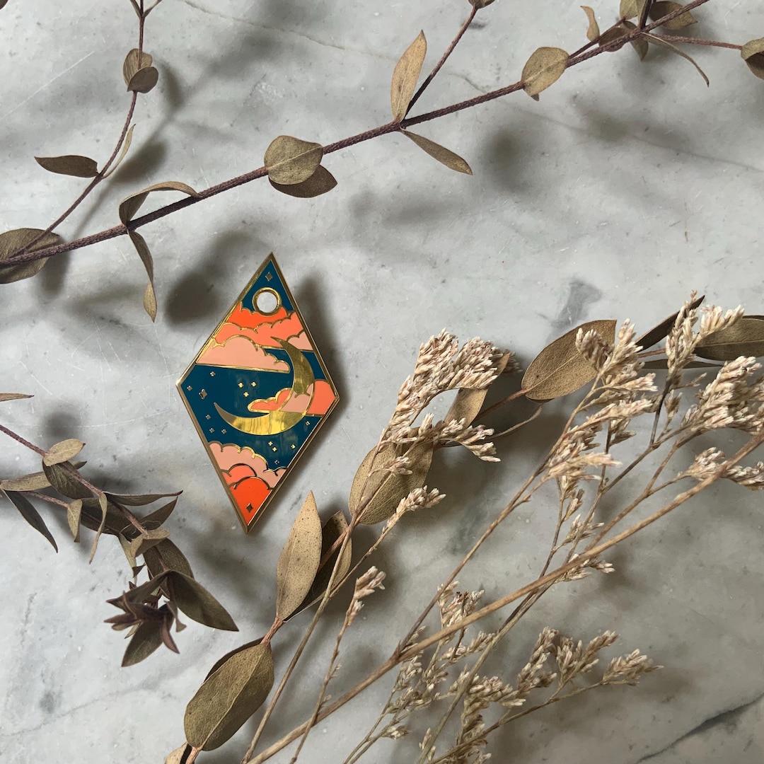 Tessera Oracle: the Moon - a Hard Enamel Talisman & Amulet for ...