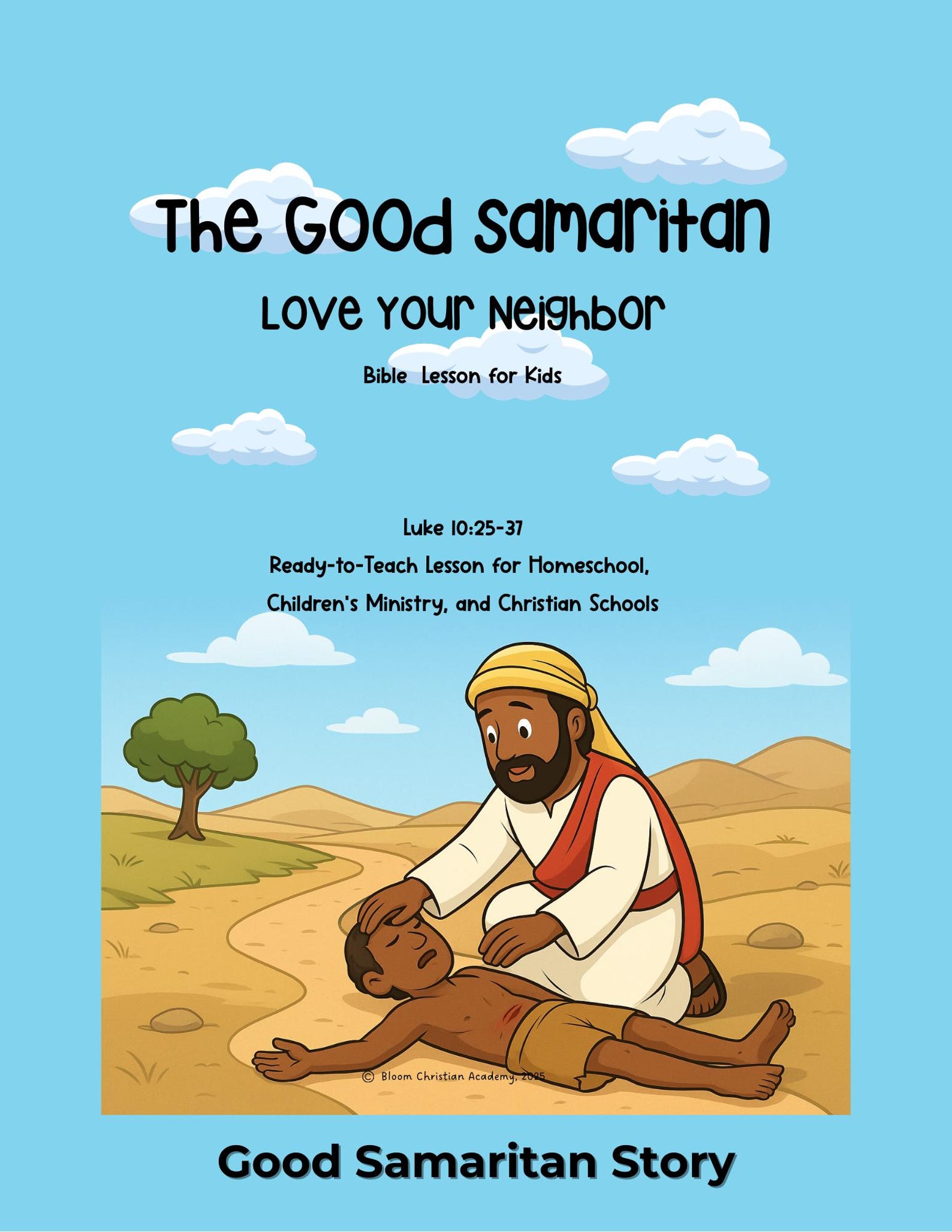 Good Samaritan Bible Lesson for Kids | Homeschool Lesson | Sunday ...