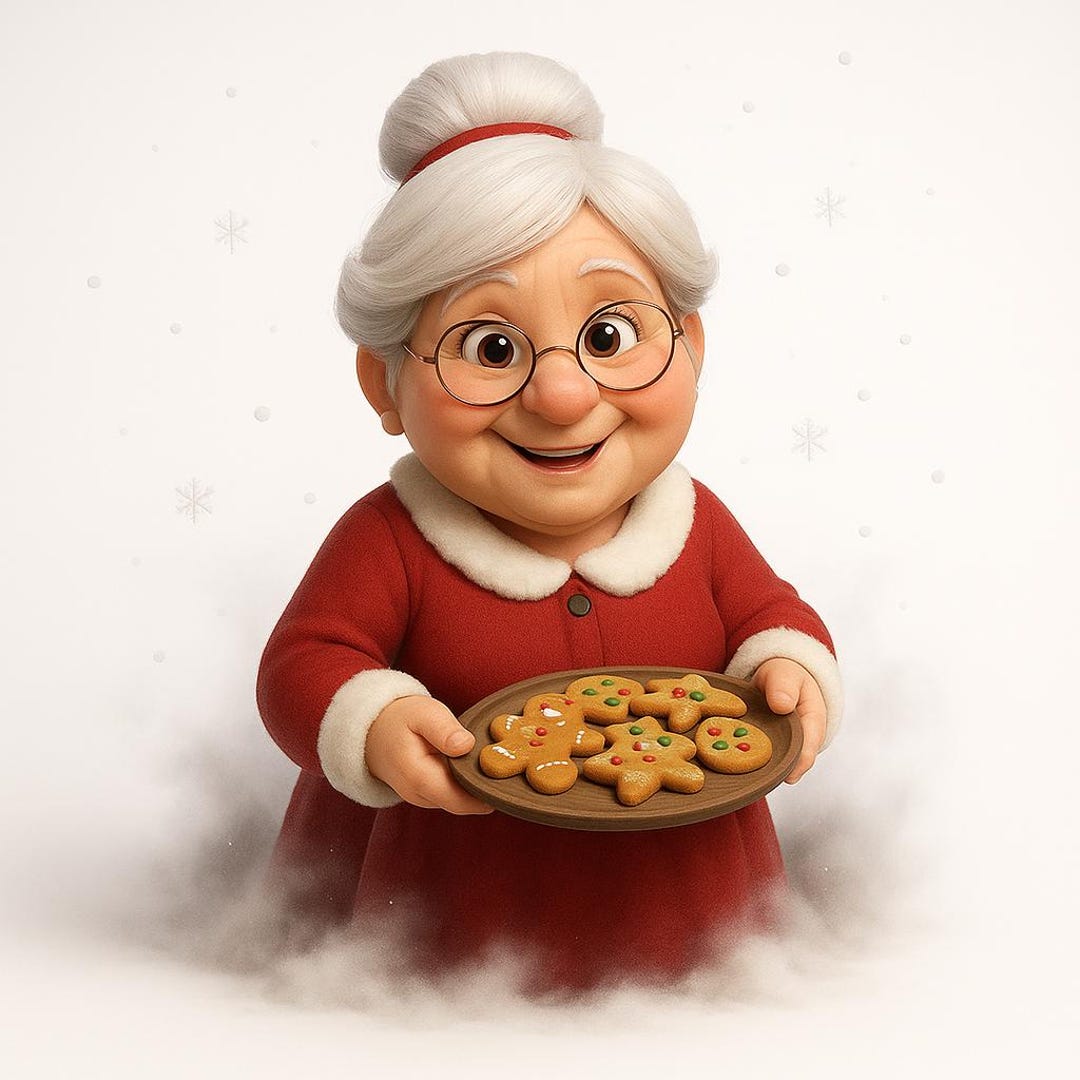 Mrs. Claus Wall Art– Christmas Holiday Printable, JPEG Instant Download ...