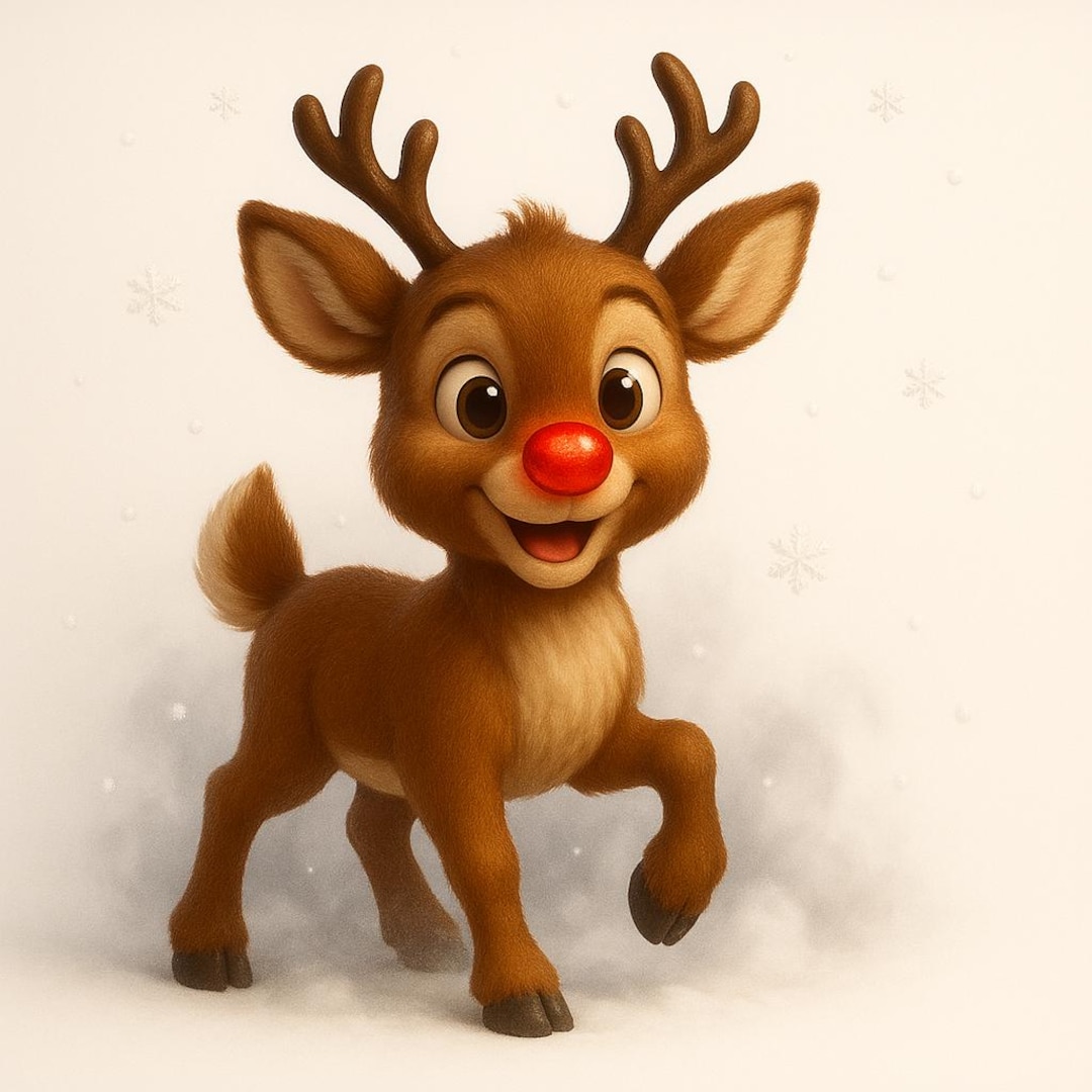 Rudolph Wall Art– Christmas Holiday Printable, JPEG Instant Download - Etsy