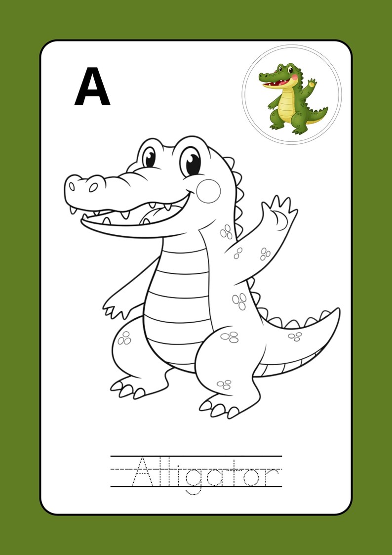 ABC Animal Coloring Book for Kids - A to Z Printable Coloring Pages ...