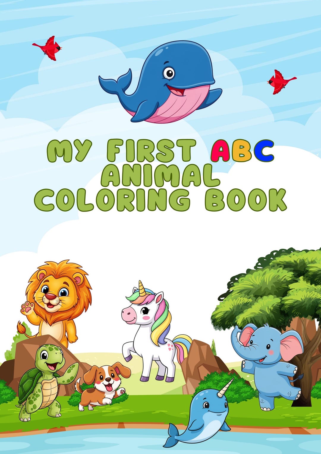 ABC Animal Coloring Book for Kids - A to Z Printable Coloring Pages ...