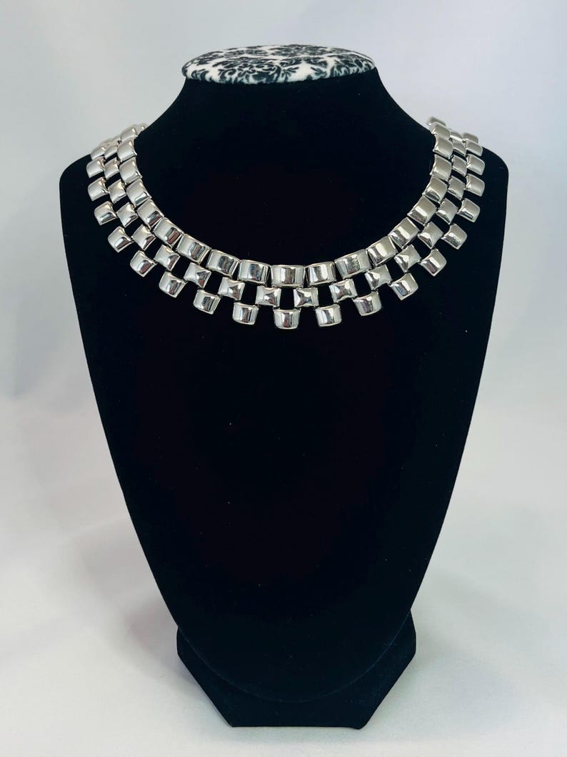 Vintage Nina Ricci for Avon Silver Tone Link Necklace | 90s Designer ...