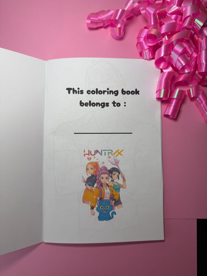 K Pop Demon Hunter Coloring Book - Etsy UK