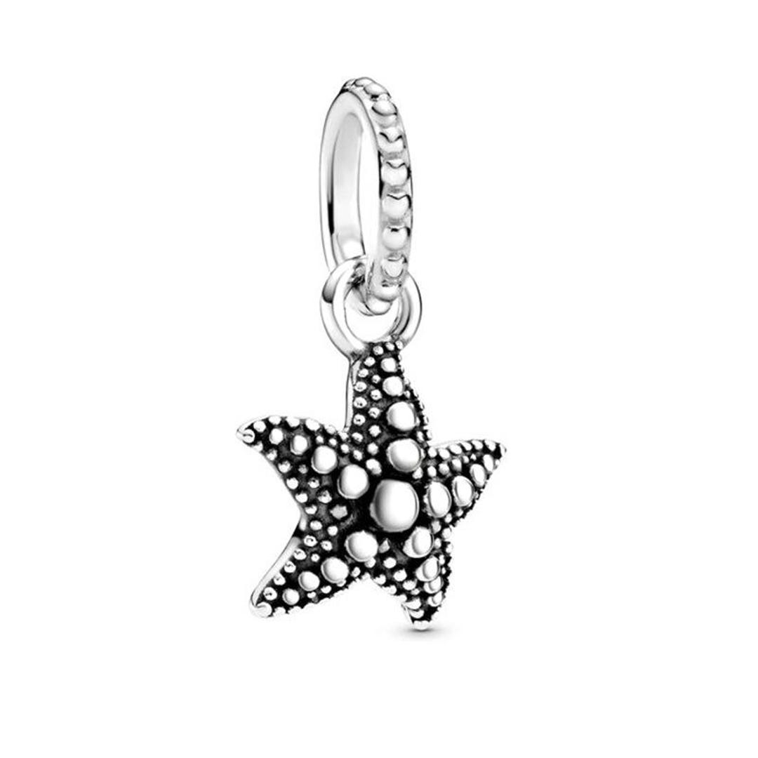 Pandora Silver Beaded Starfish Charm - Etsy
