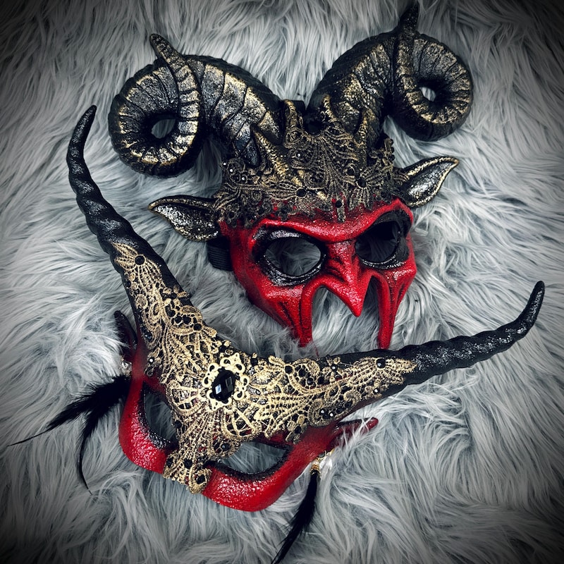 Masquerade Mask Krampus - Etsy