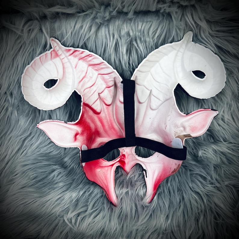 Red Krampus Devil Demon Horn Goat Masks for Couple : Halloween ...