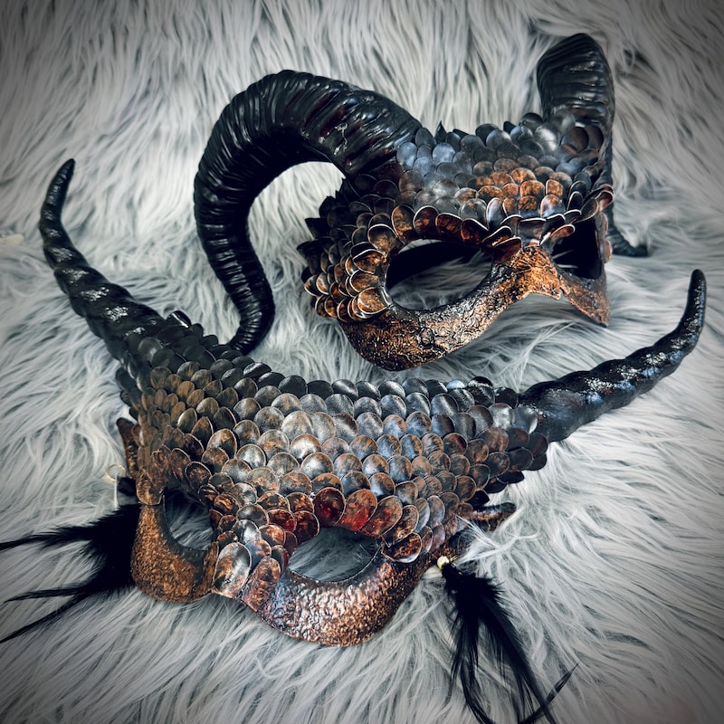 Scale Horn Mask - Etsy