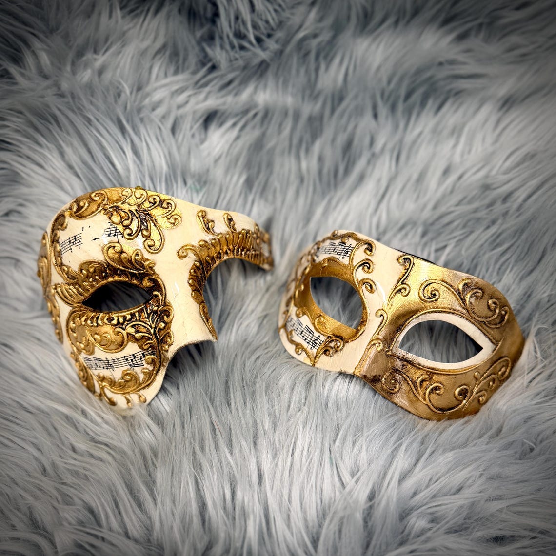 Classic Gold Phantom of the Opera Masquerade Party Eye Mask for Mardi ...